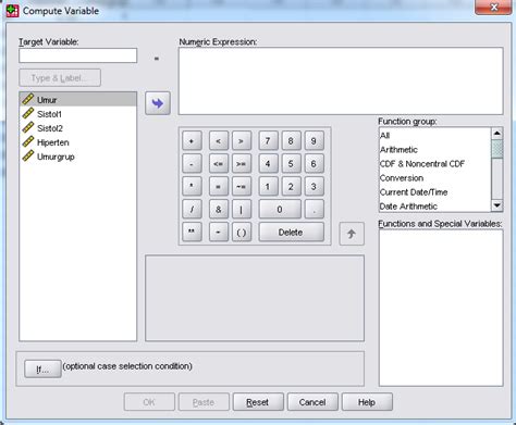 Variabel Perhitungan Statistik Tutorial Statistik