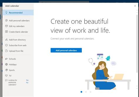 如何在桌面版 Outlook 中添加预制自定义日历