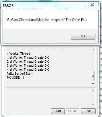 HELP EP3 Field Server Agent Server Maps Ini File Open Fail