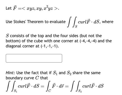 Let F Use Stokes Theorem To Evaluate ∬scurlf⋅ds