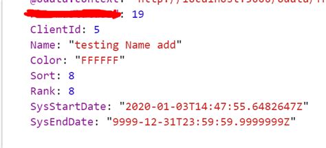 Getting Notmapped Properties Returned In Json After Post Call Radzen