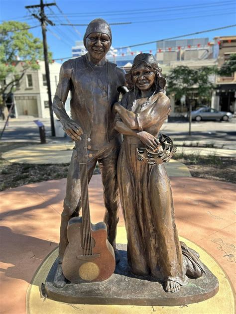 A New Public Statue Of Archie Roach And Ruby Hunter…