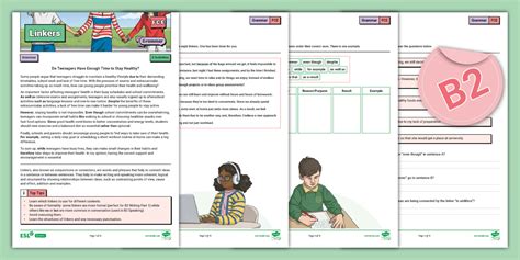 B2 First Fce Grammar Activity Sheet Linkers
