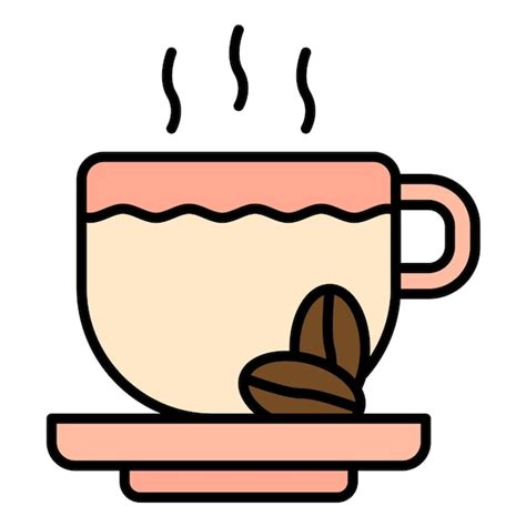 커피 컵 평평 한 그림 프리미엄 벡터