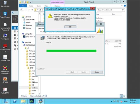 Compatibility Of Nav 50 With That Of Os Server 2012 —