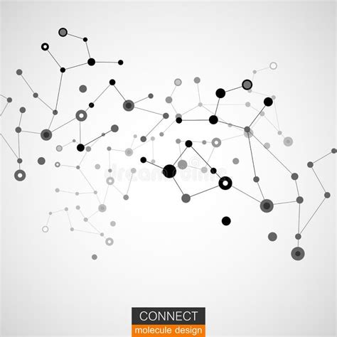 Molecule Structure Vector Illustration Background Stock Vector