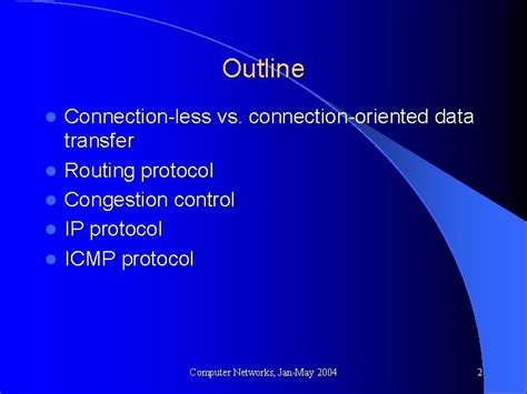 Computer Networks Lecture 5 Network Layer Protocols Arzad