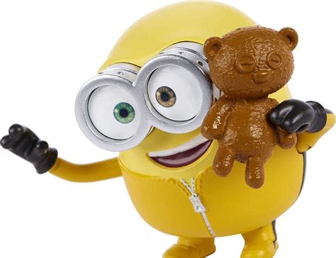 Minions The Rise Of Gru Bob Action Figure With Gong And Teddy Bear On