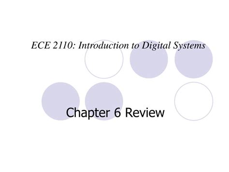 Ppt Ece 2110 Introduction To Digital Systems Powerpoint Presentation Id4036009