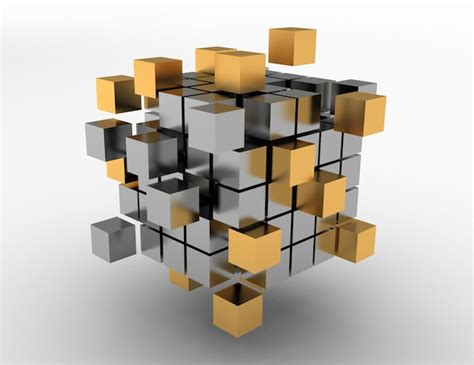 Premium Photo Teamwork Cubes Concept 3d Illustration