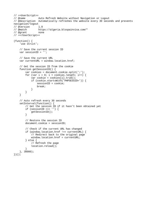 My Script To Refresh And Stay Alive Pdf