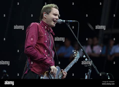 Jonsi Birgisson Of The Icelandic Band Sigur Ros Performs At The Lollapalooza Festival In Chicago