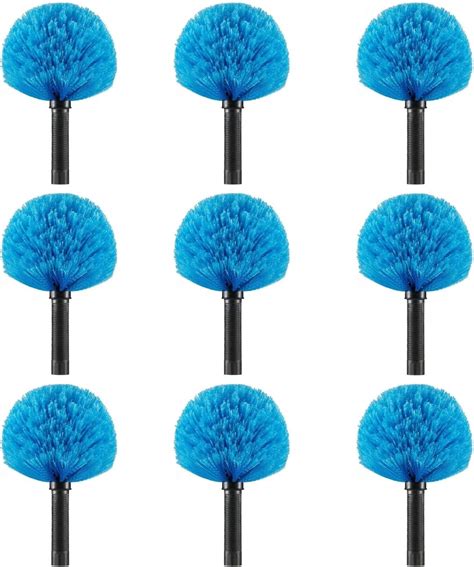 9pcs Screw On Webster Cobweb Duster Head For Pole Spider Web Remover Brush