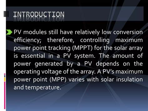 Maximum Power Point Trackingsaq