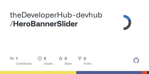 Github Thedeveloperhub Devhub Herobannerslider