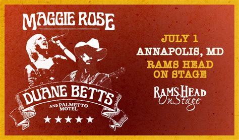 Duane Betts And Palmetto Motel And Maggie Rose Live In Concert Tickets
