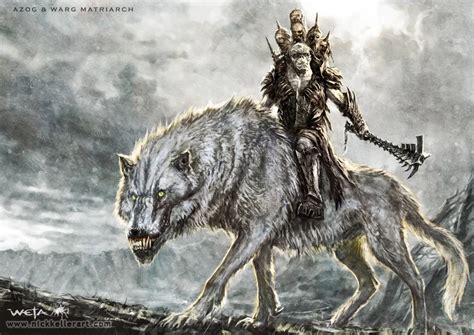 Warg Riders Drawings