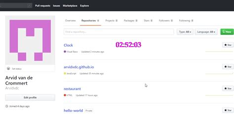 Github Arvidvdc Clock