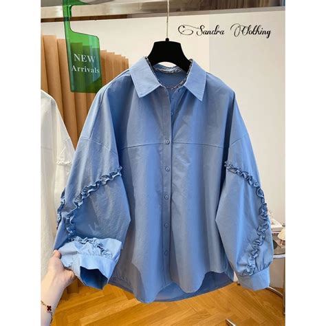 Jual Sandrac Adea Oversized Shirt Shopee Indonesia