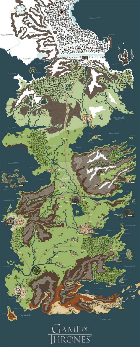 Westeros Map By Jurassicworldfan On Deviantart