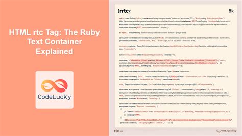 Html Rtc Tag The Ruby Text Container Explained Codelucky