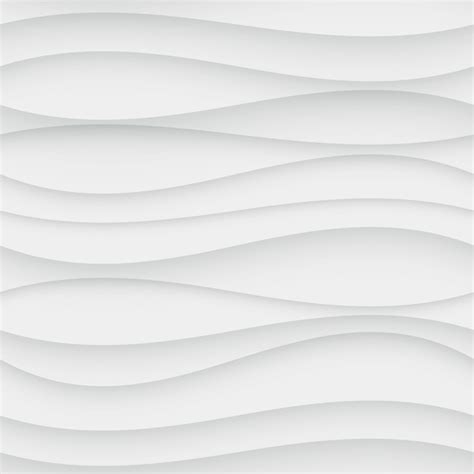 원활한 웨이브 패턴입니다 곡선 모양 배경입니다 일반 흰색 질감 프리미엄 벡터