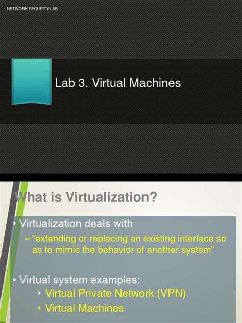 Lab 3 Virtual Machines Vf17 New Pdf Virtualization Virtual