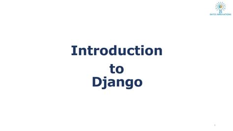 1 Introductiontodjangomodelanddatabase 1pptx