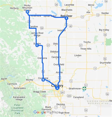 Red Deer Alberta Canada Map