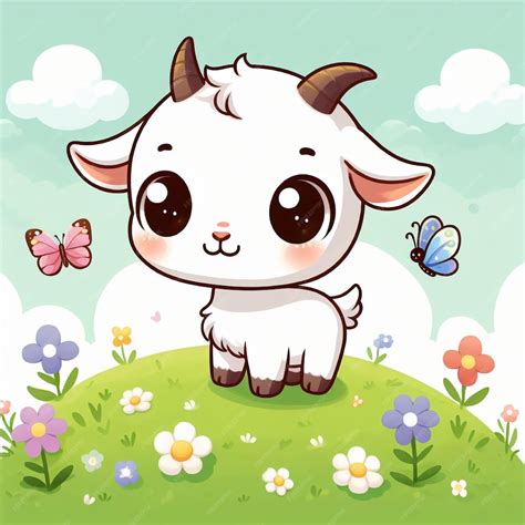 Premium Photo Chibi Goat Cute Picture Ai