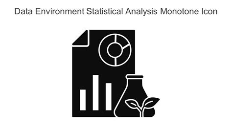 Data Environment Statistical Analysis Monotone Icon In Powerpoint Pptx