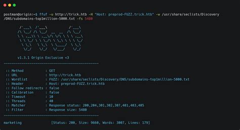 Hackthebox Trick Information Security Writeups