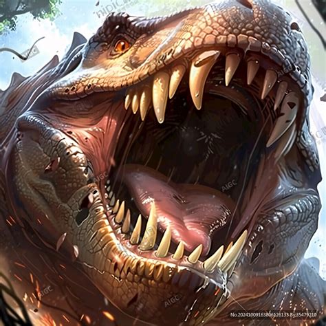 Ai创作图赫氏水龙兽 Cg插画 Cg绘画作品 Cg绘画 巨齿鲨插画 Cg艺术 暴龙牙齿图片 霸王龙资料卡 犀牛原画 食人鱼图片 插画霸王龙 原