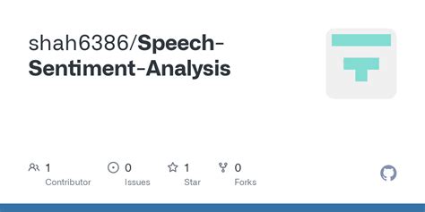 Github Shah6386speech Sentiment Analysis