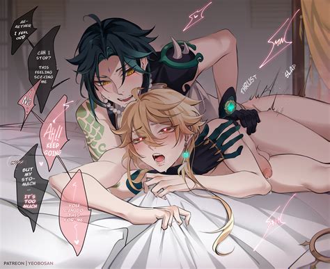 Rule 34 2boys Aether Genshin Impact Blush Cum Gay Genshin Impact