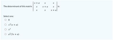 Solved The Minor Of The Element 3 In A 434225732 Is Chegg Com