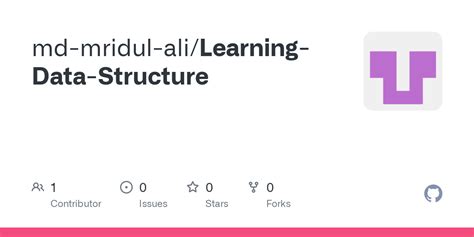 Github Md Mridul Alilearning Data Structure