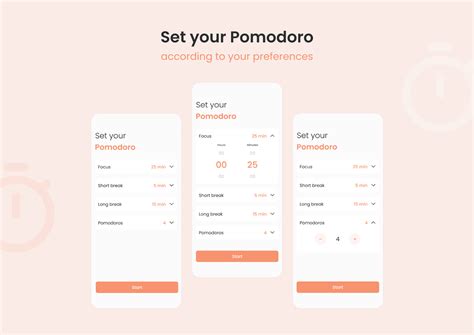 Pomodoro Timer App Behance
