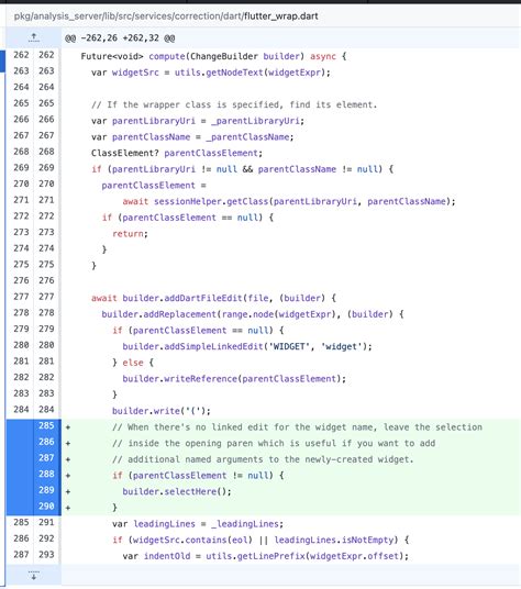 Wrapping A Widget Moves The Cursor To The Closing Bracket Issue Dart Code Dart Code