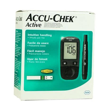 Pachet Glucometru Accu Chek Active 60 Teste De Glicemie Si Ace Sterile Accu Chek Softclix 25