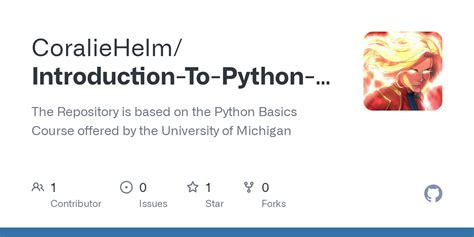 Github Coraliehelmintroduction To Python Basics Course University Of