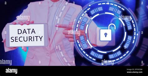 Conceptual Caption Data Security Internet Concept Confidentiality Disk