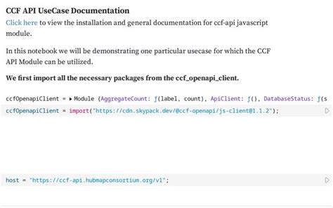 Ccf Api Usecase Javascript Cyberinfrastructure For Network Science Center Cns Observable
