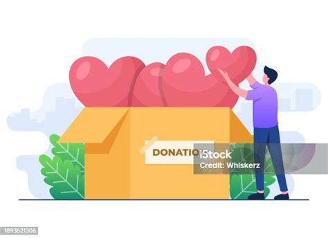 자선 및 기부 개념 평면 그림 벡터 템플릿 지원 및 도움을주고 인도 주의적 지원 자원 봉사 사회적 지원 Charitable Foundation에 대한 스톡 벡터 아트 및