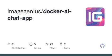 Github Imagegeniusdocker Ai Chat App