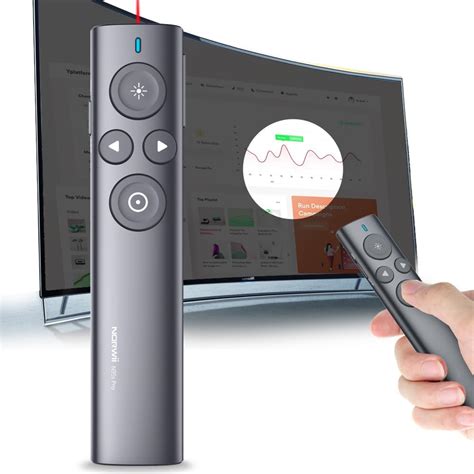Norwii Presentation Clicker With Digital Pointer For Tv Led