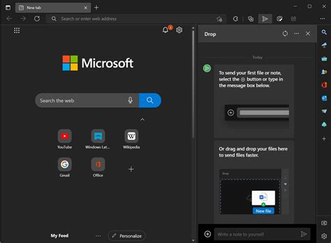 Hands On With Microsoft Edge Drop New Feature To Share Windows Apps Files