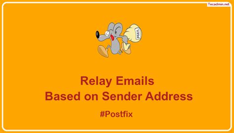 Relaying Outgoing Emails Based On Sender Address In Postfix