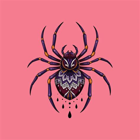 Spider Mandala Vector Art Icons And Graphics For Free Download