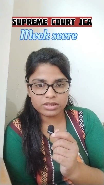 Supreme Court Jca Jca 🔥 Mock Test Score Shorts Ssccglmotivation Supremecourt Youtube